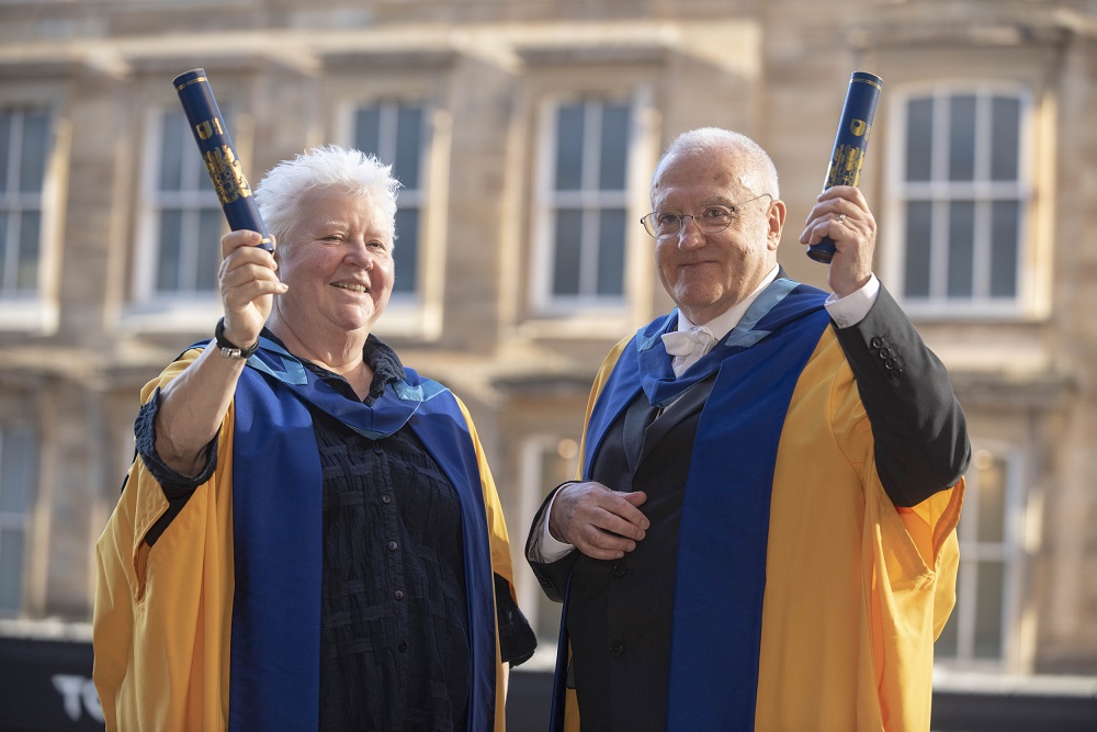Val McDermid and Mark Beaumont honoured by the OU | OU News | Open ...