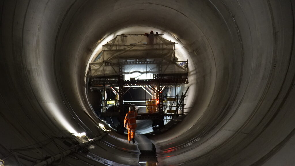 Lee Tunnel finishing works 1 | OU News | Open University