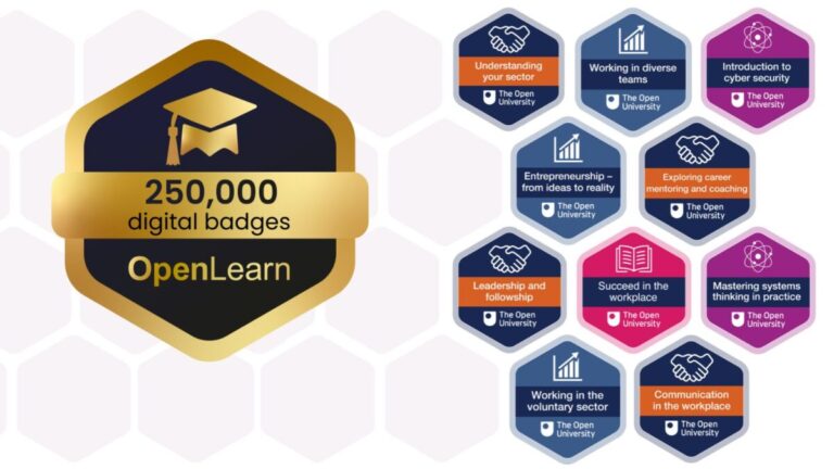 OpenLearn awards its 250,000th digital badge | OU News | Open University