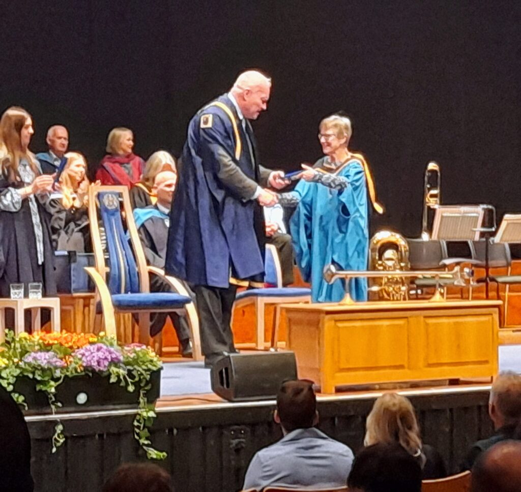 Celia at Poole Graduation Ceremony 2023 | OU News | Open University