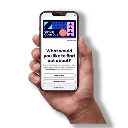 Virtual Open Days | Online Learning | The Open University